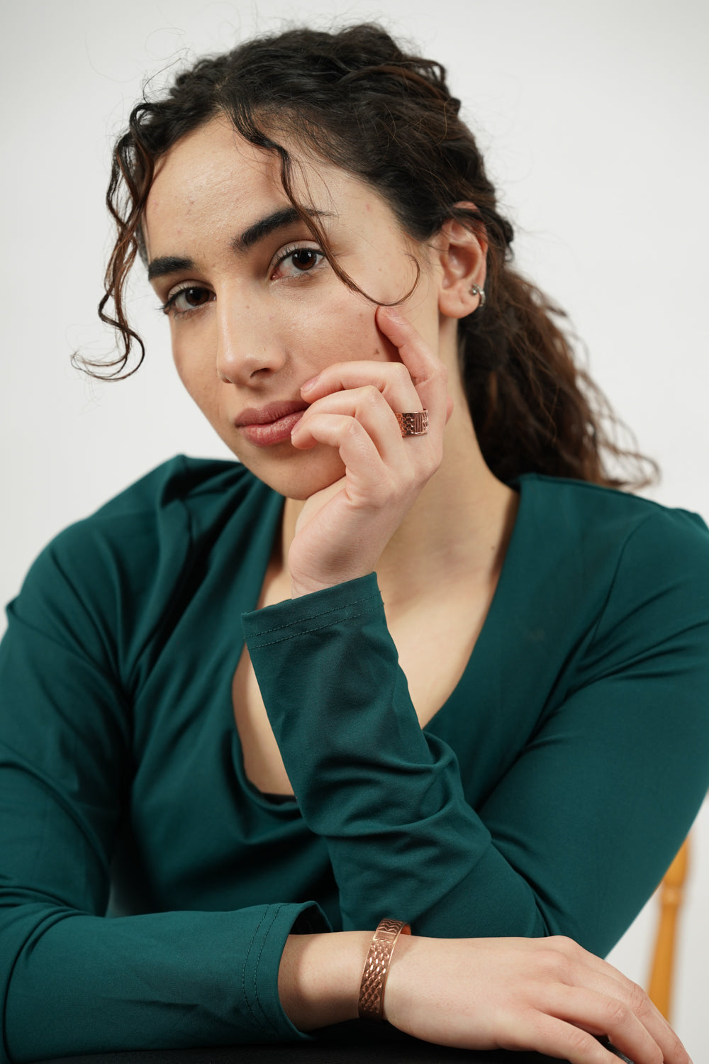 Sumud Stories™ Copper Kufiya Ring – HirbawiUSA
